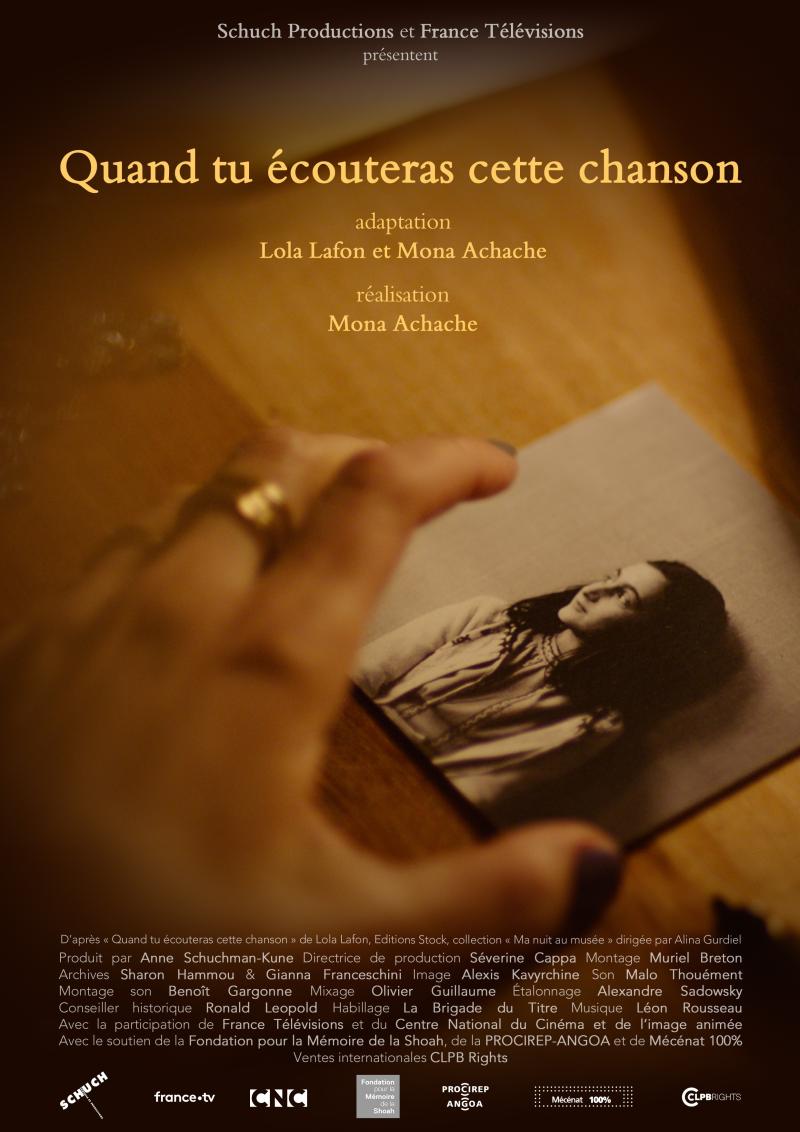 #En ligne : Quand tu écouteras cette chanson - Mona Achache et Lola Lafon | Fondation Shoah